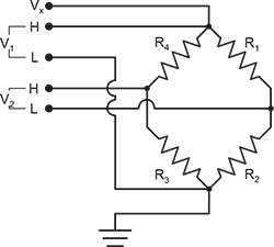 Resistance measurements with voltage excitation