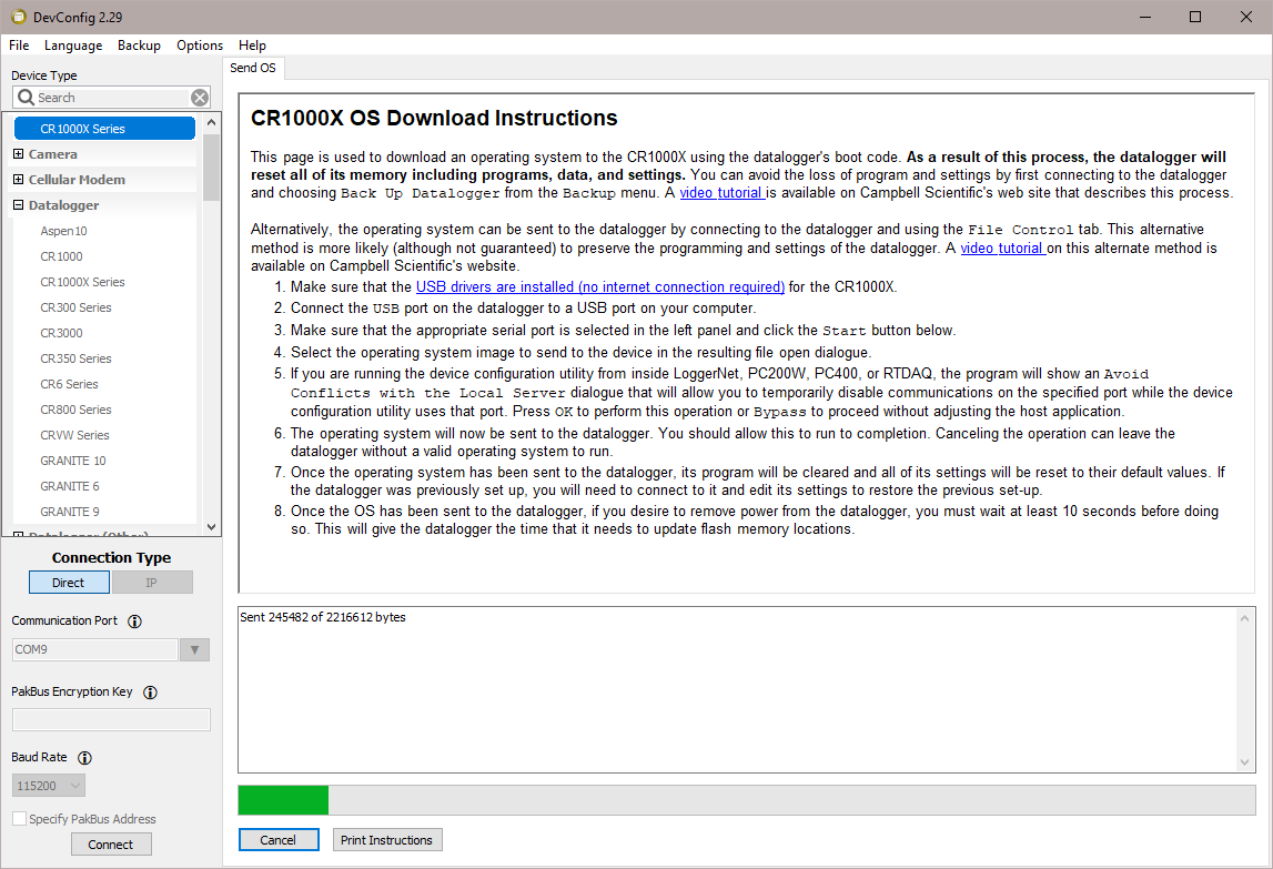 Downloading an Operating System