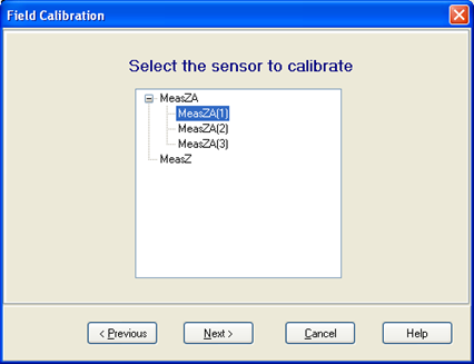 Using the Wizard to Perform Zeroing Calibration
