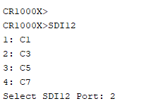 Changing an SDI-12 address
